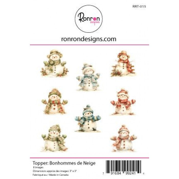 Topper: Bonhommes De Neige – Scrapbook Art et Passion