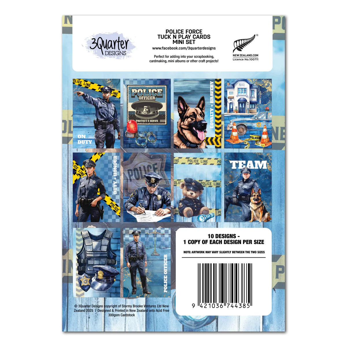 3 Quarter Designs Police Force Mini Topper – Scrapbook Art et Passion