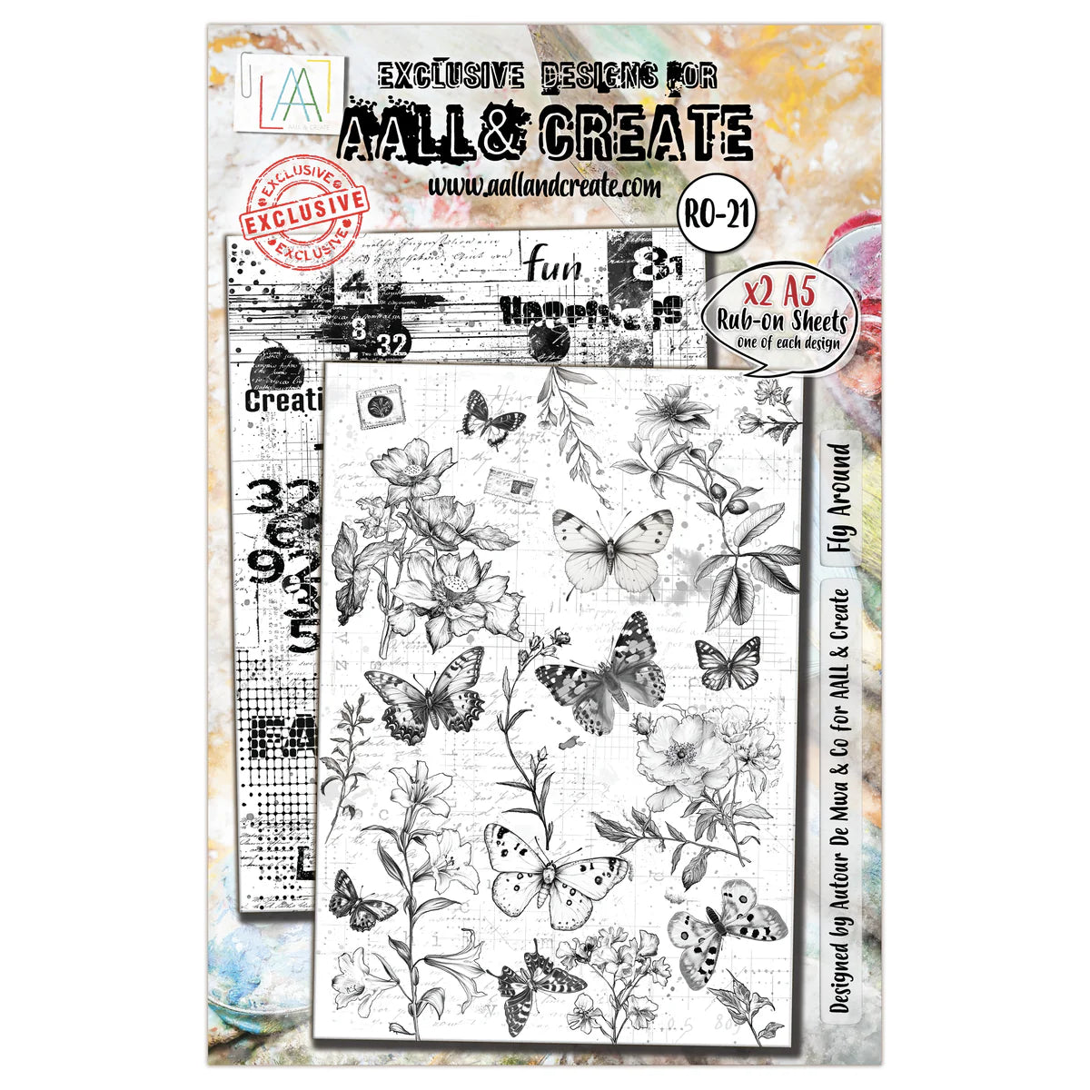 AALL and Create A5 Décalque Fly Around – Scrapbook Art et Passion