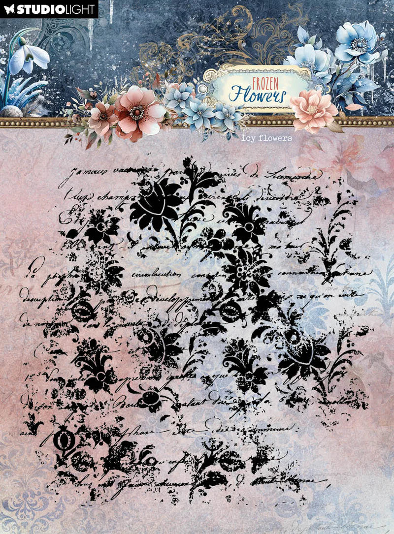 Studio Light Frozen Flowers Stamp Nr. 770 Icy flowers – Scrapbook Art ...